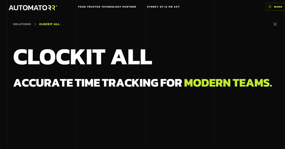 ClockIt All — Time Tracking & Attendance Software | Automatorr